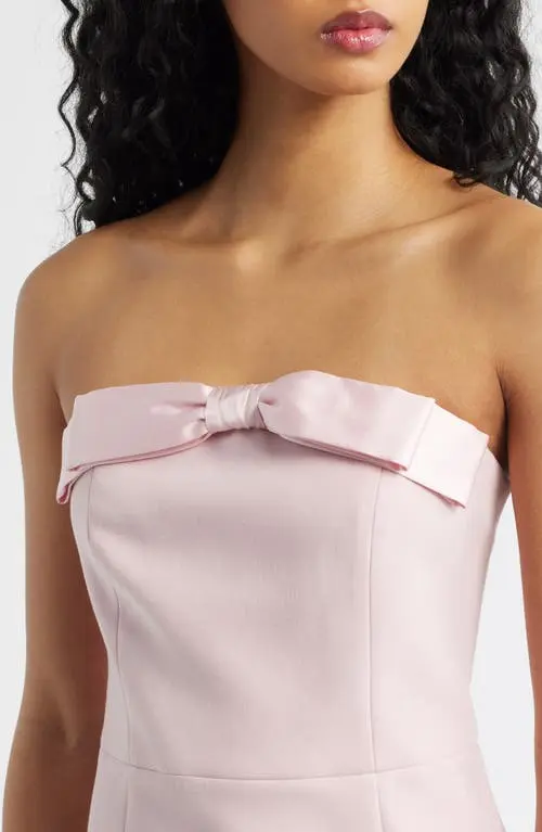 LUCY PARIS Bella Bow Strapless Minidress