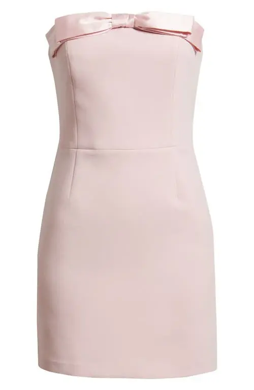 LUCY PARIS Bella Bow Strapless Minidress