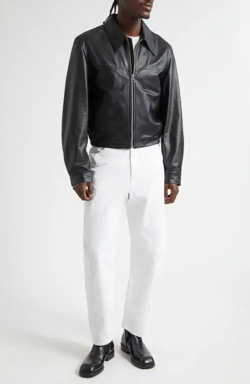 LEMAIRE Leather Blouson Biker Jacket