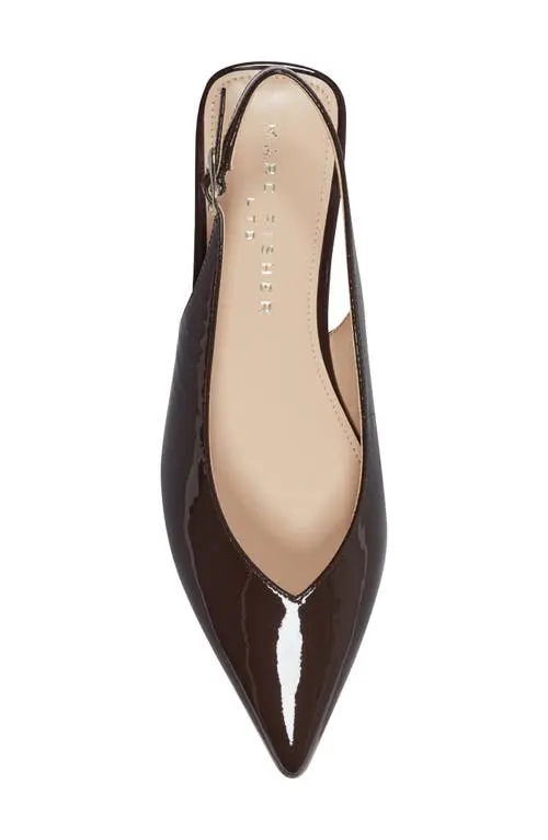 Marc Fisher Gabra Pointed Toe Slingback Flat