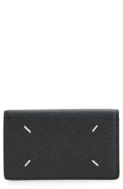 MAISON MARGIELA Leather Card Case - Black