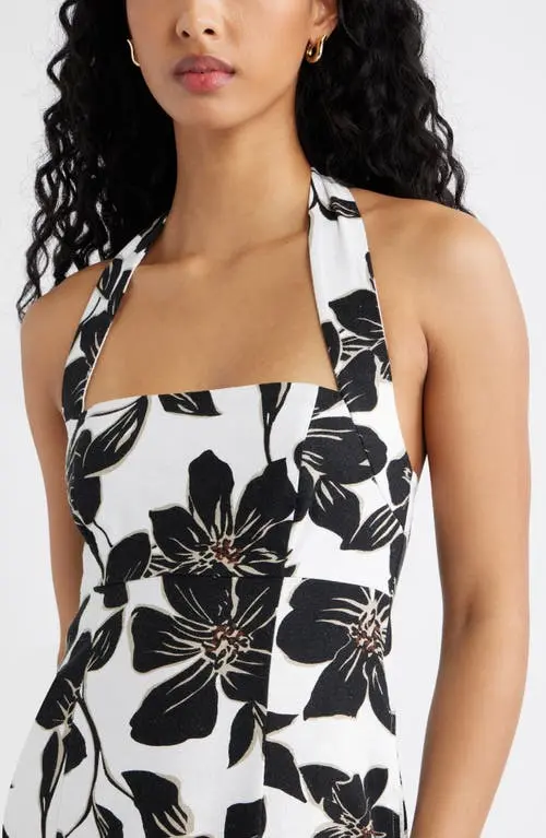 halter bow-front a-line mini dress Green Bow Halter Neck Mini Dress