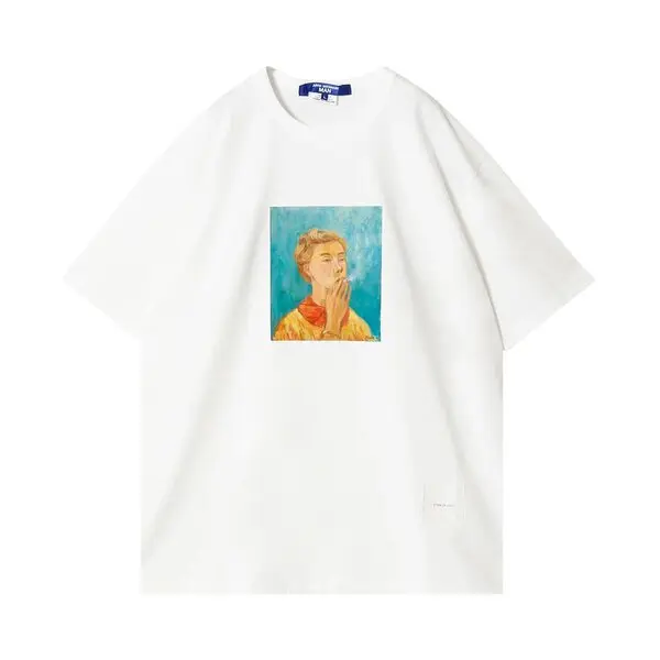 Junya Watanabe Portrait Print T-shirt - White