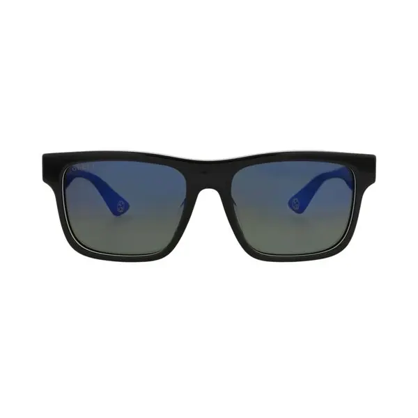 Gucci Square Sunglasses /grey/blue - Black