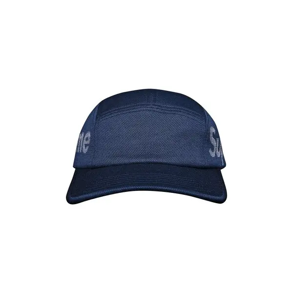 Supreme Jacquard Pique Camp Cap 'navy - Blue