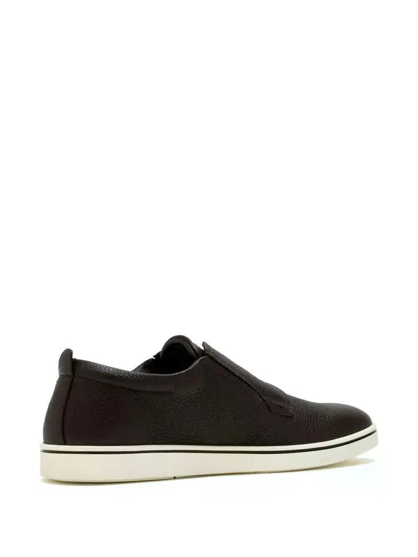 FERRAGAMO Gancini-embossed Leather Sneakers