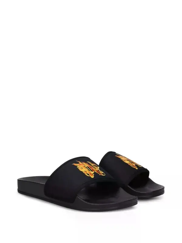 Palm Angels Embroidered Logo Slides