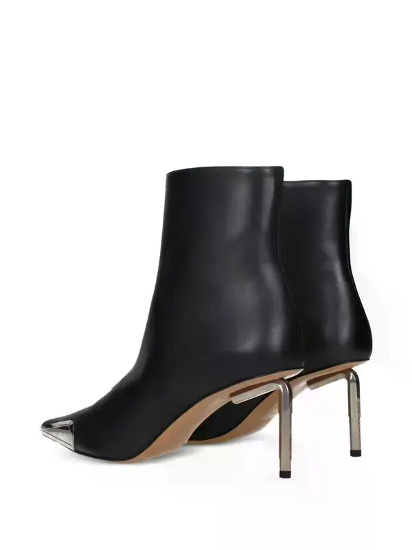 Off-White Metal-cap Stiletto Ankle Boots