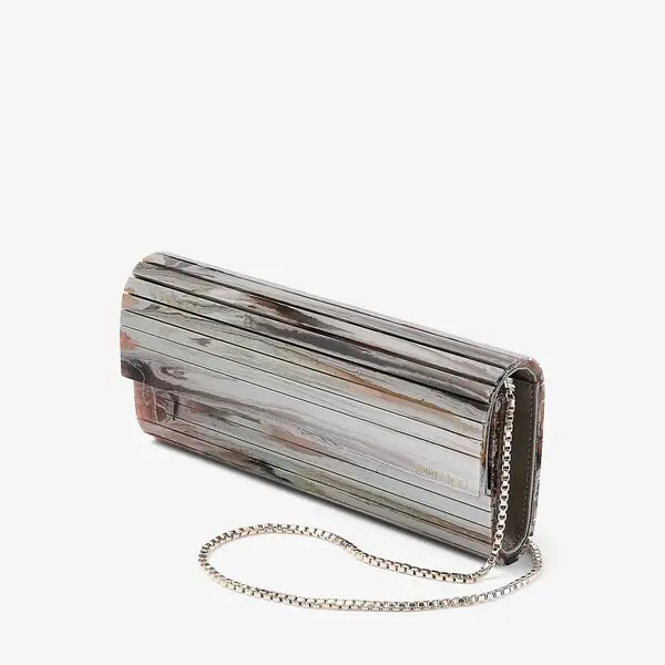 JIMMY CHOO Sweetie Marble Effect Acrylic Clutch Bag