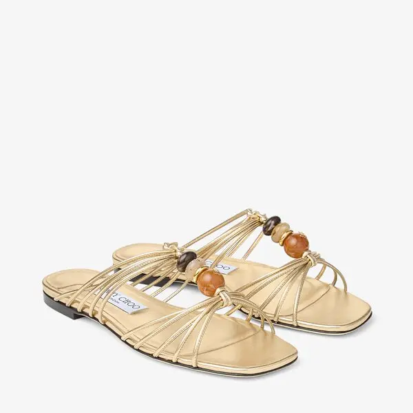 JIMMY CHOO Lova Mule Flats - Silver