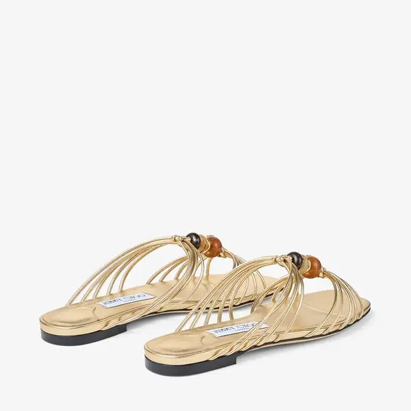 JIMMY CHOO Lova Mule Flats - Silver