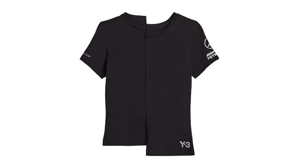 Adidas X Y3 Mercedes Amg Petronas Formula 1 Team Fitted Tee Shirt - Black