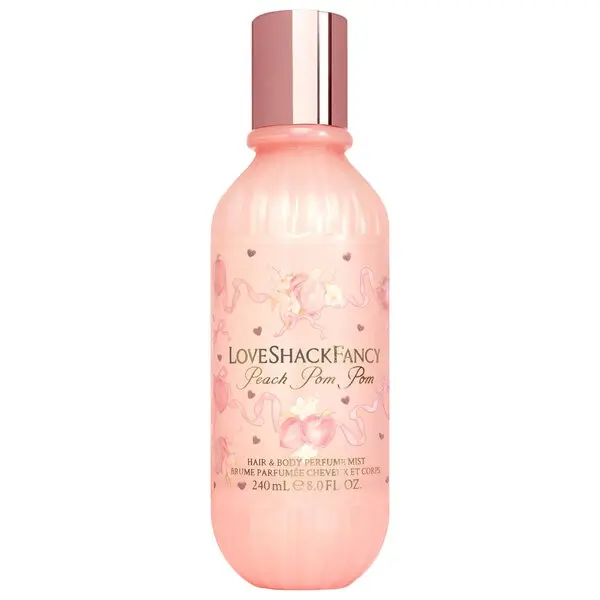 LoveShackFancy Peach Pom Pom Hair & Body Mist - One-color