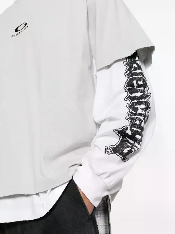 Balenciaga Hybrid Double Sweatshirt - Grey