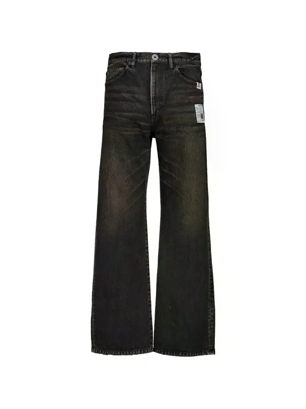 Mihara Yasuhiro Faded Flared Jeans - Black