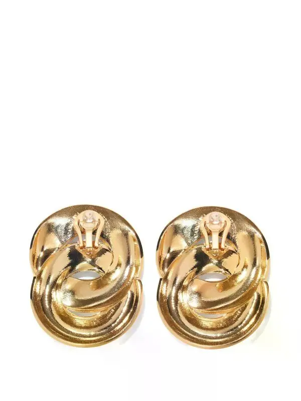 Carolina Herrera Twisted Knot Clip-on Earrings