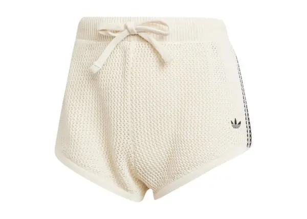Adidas Crochet Sprinter Shorts - Wonder White