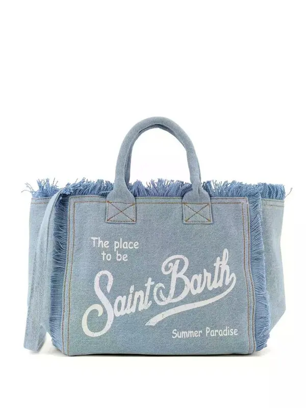 MC2 SAINT BARTH Logo-print Tote Bag - Blue