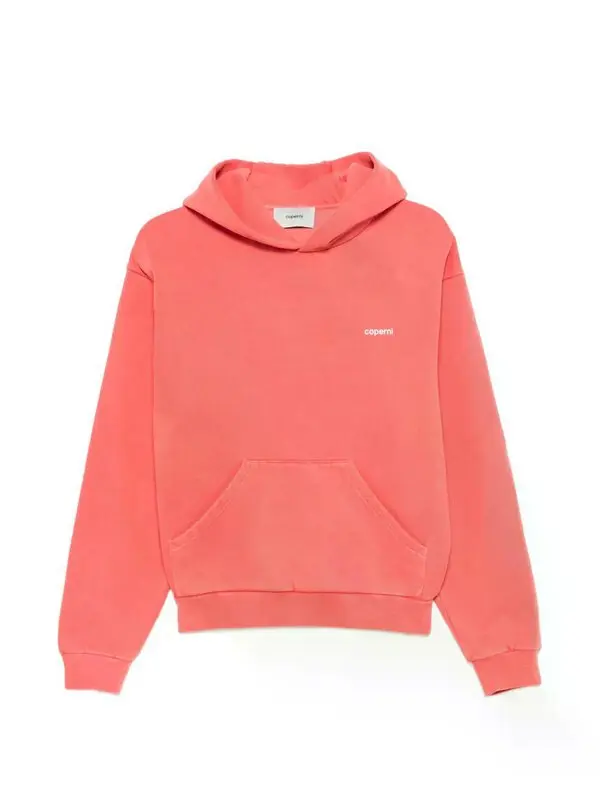 Coperni Logo Print Horn Hoodie - Red