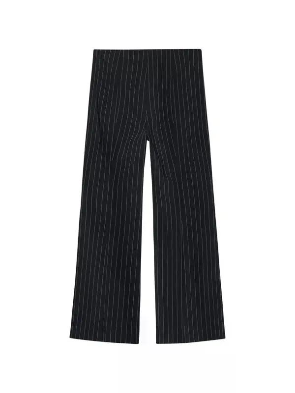 GANNI Striped Flared Trousers