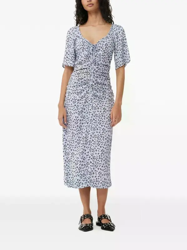 GANNI Heather Midi Dress