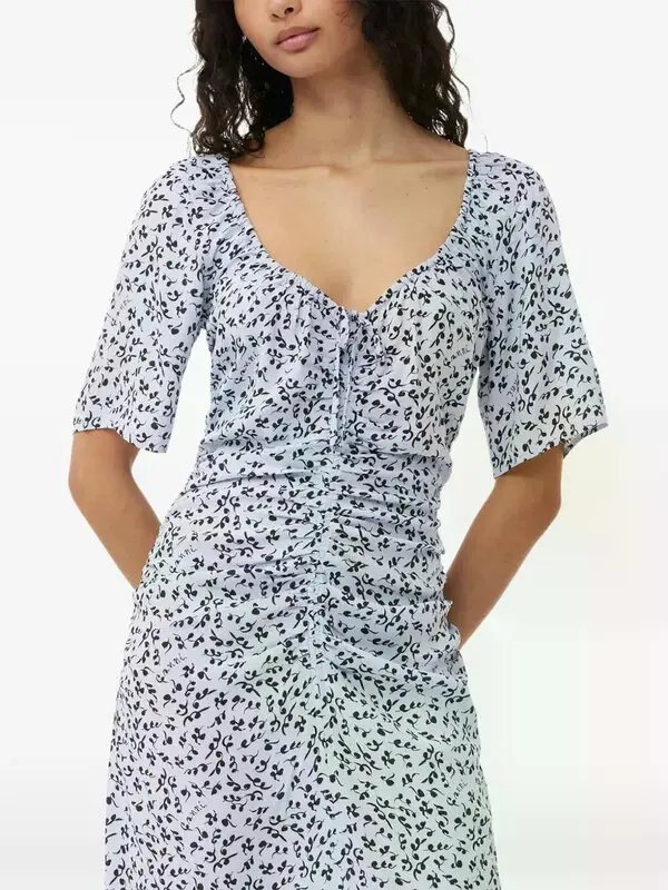 GANNI Heather Midi Dress