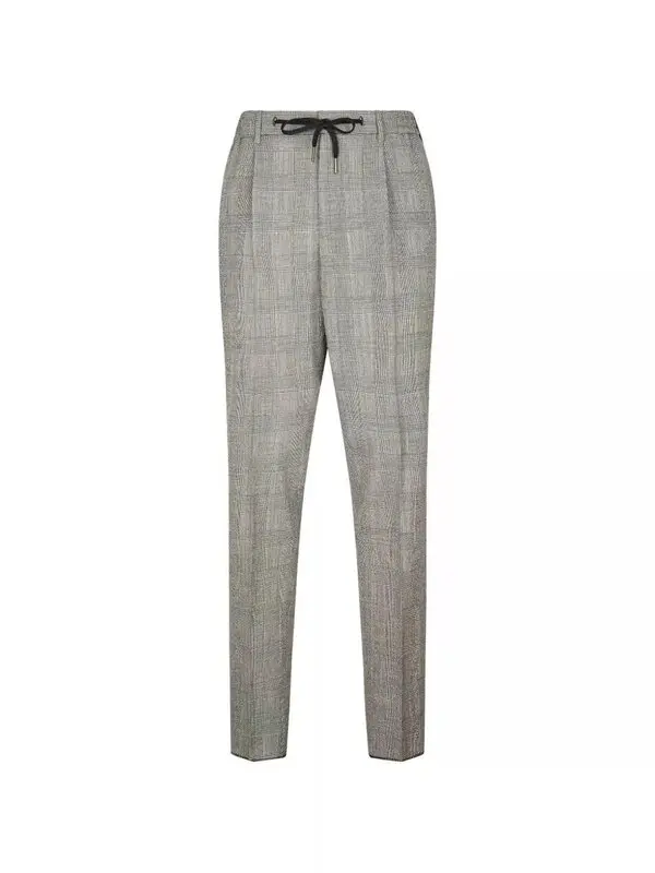 Tagliatore Prince Of Wales Check Double-breasted Blazer - Grey