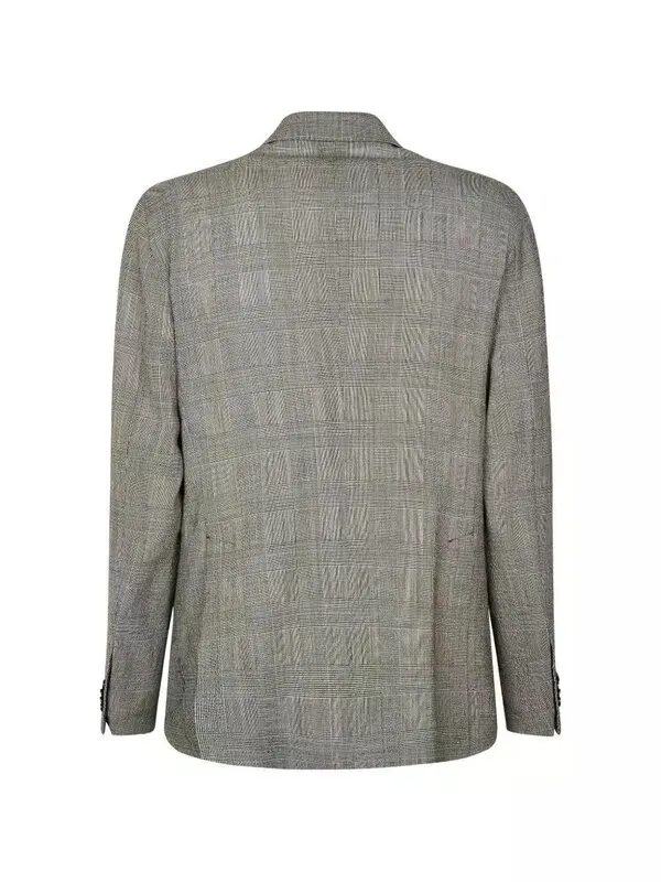 Tagliatore Prince Of Wales Check Double-breasted Blazer - Grey
