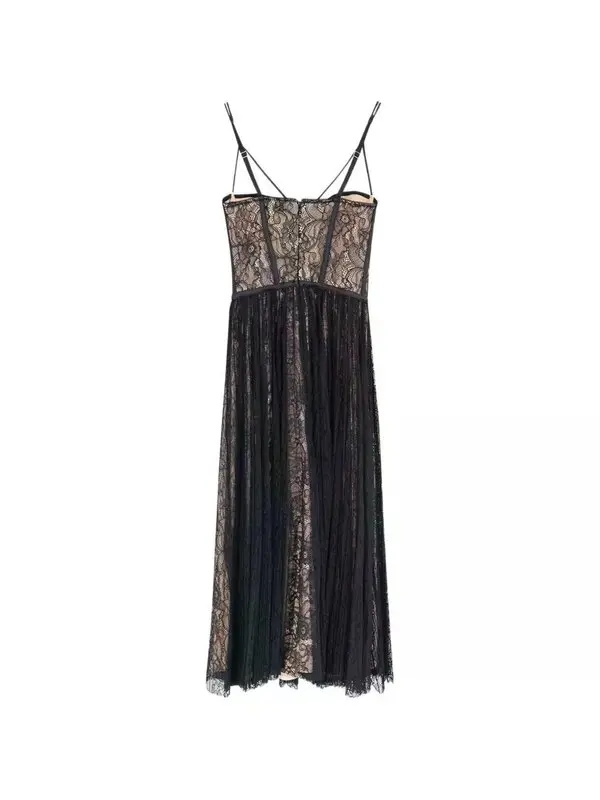Elisabetta Franchi Lace-paneled Corset Dress