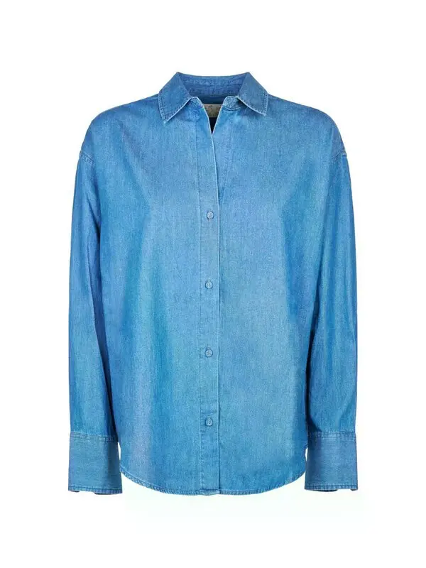MC2 SAINT BARTH Logo-embroidered Cotton Shirt - Blue
