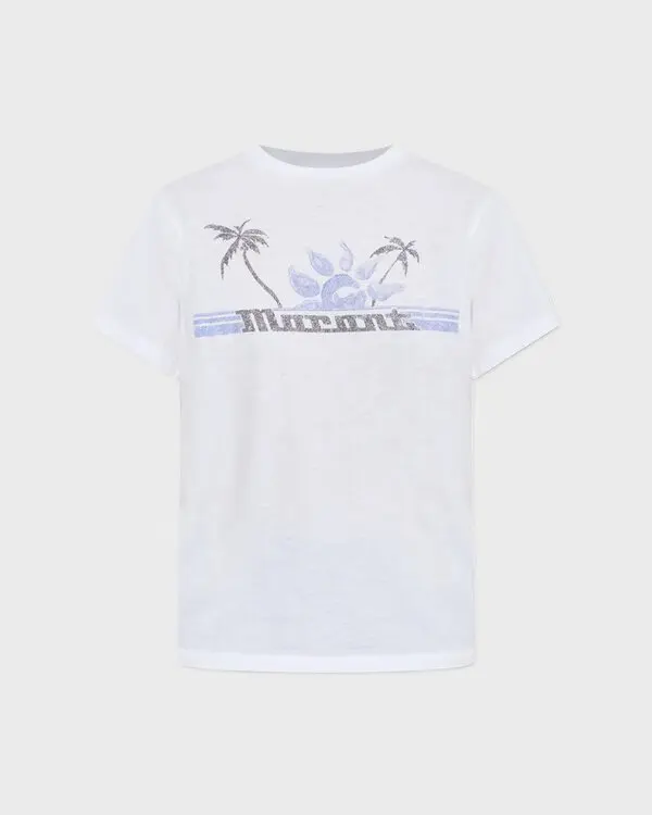 Isabel Marant T-shirt Zewel Vit/bl - Vit,blå
