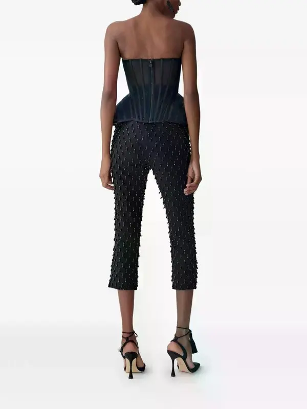 Carolina Herrera Strapless Tulle Bustier