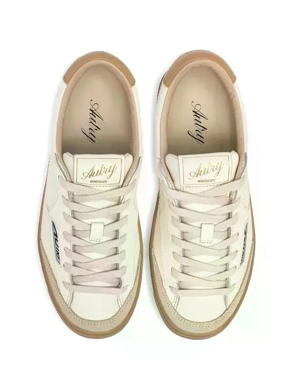 AUTRY Windscape Logo-patch Leather Sneakers