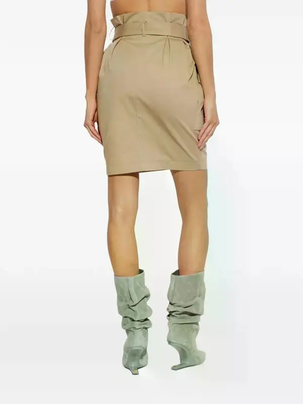 Balmain Belted Cargo-pocket Mini Skirt
