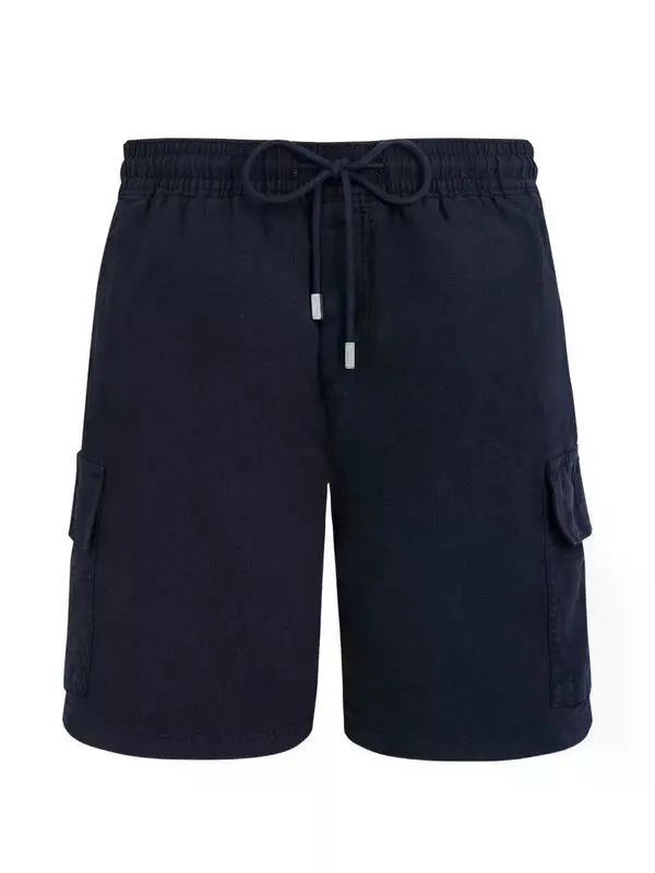 Vilebrequin Linen Cargo Shorts - Blue