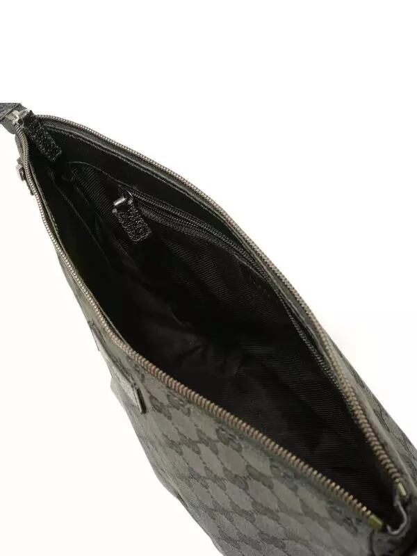 Gucci 1990-2010s Gg Canvas Shoulder Bag - Black
