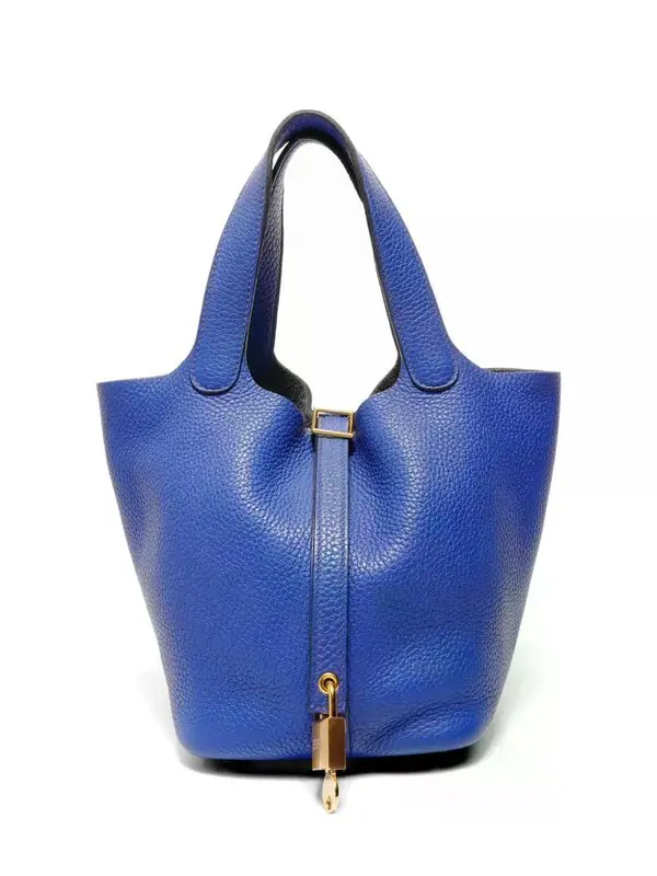 Hermès 2017 Pm Picotin Lock Handbag - Blue