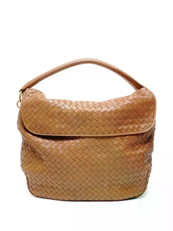 Bottega Veneta 2000-2010s Intrecciato Shoulder Bag - Neutrals