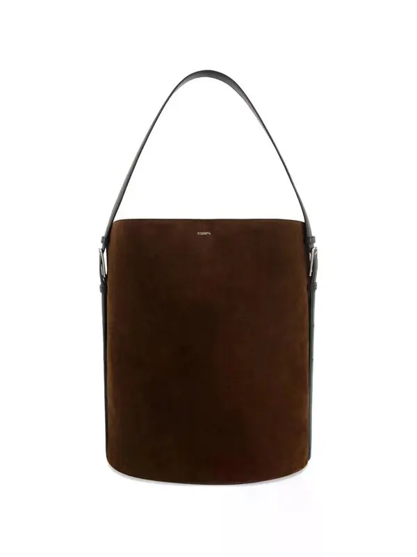 Coperni Ergonomic Suede Tote Bag - Brown