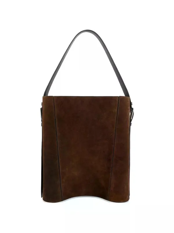 Coperni Ergonomic Suede Tote - Brown