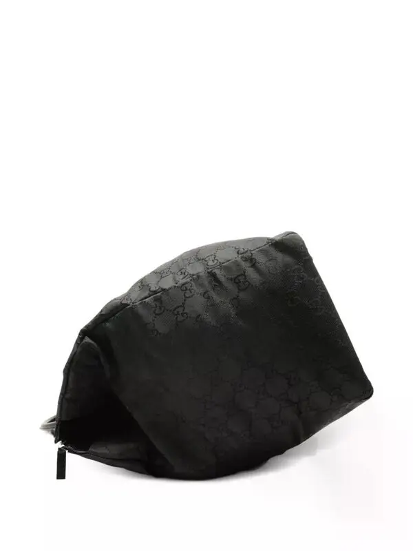 Gucci 2000-2010s Gg Canvas Boston Tote Bag - Black
