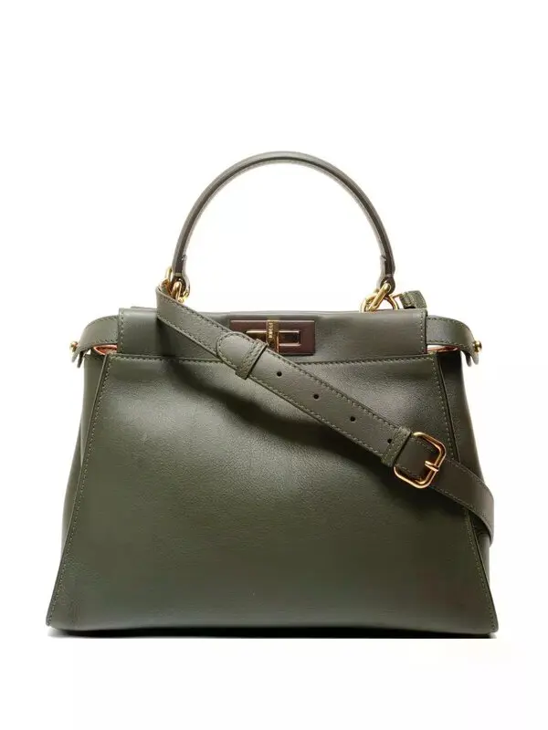 Fendi 2010-2020 Peekaboo Tote Bag - Green