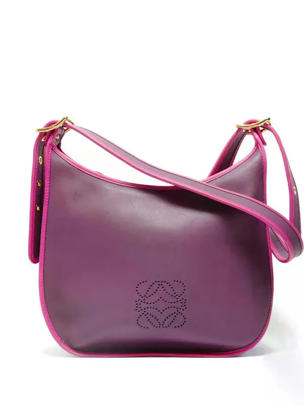 Loewe 2000-2010 Anagram Shoulder Bag - Purple