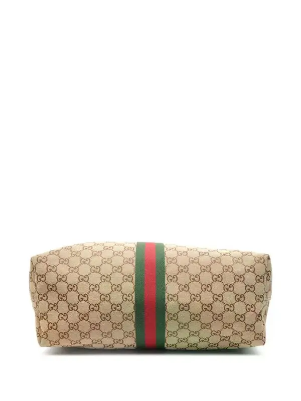 Gucci Gg Web Tote Bag - Neutrals
