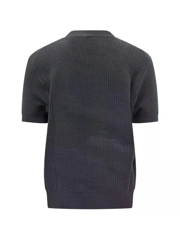 BOSS Waffle-knit Cotton Sweater - Grey