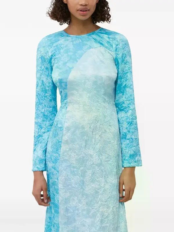 GANNI Tie-back Midi Dress