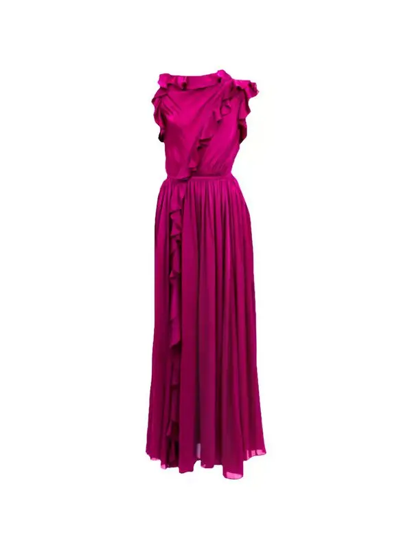 Ulla Johnson Saanvi Cascading Dress - Pink