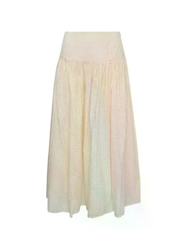 Ulla Johnson Nalla A‐line Broderie-anglaise Skirt - Neutrals