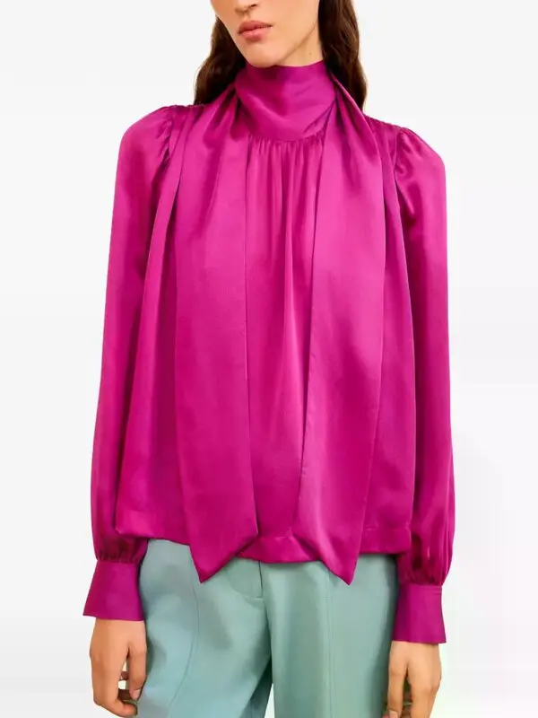 Ulla Johnson Tie-neck Blouse - Pink