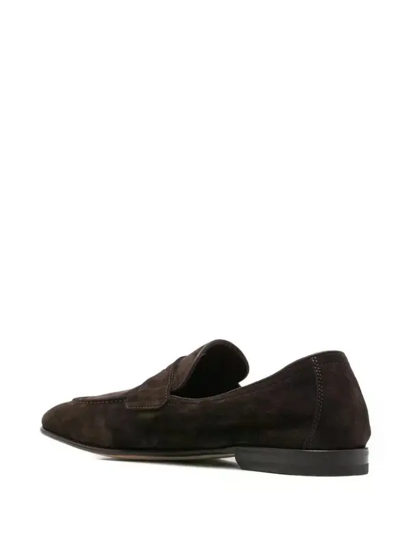 HENDERSON BARACCO Suede Penny Loafers - Brown